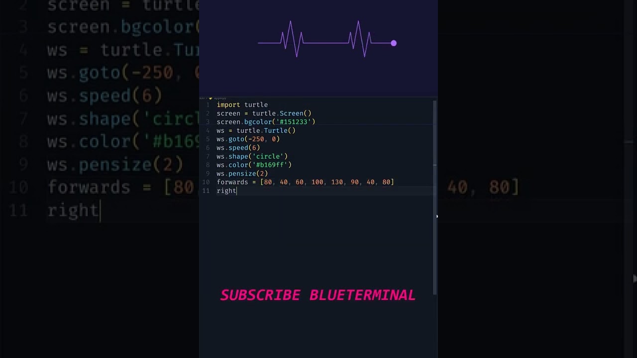 Python - Heart Beat Animation #shortsvideo  #shorts
