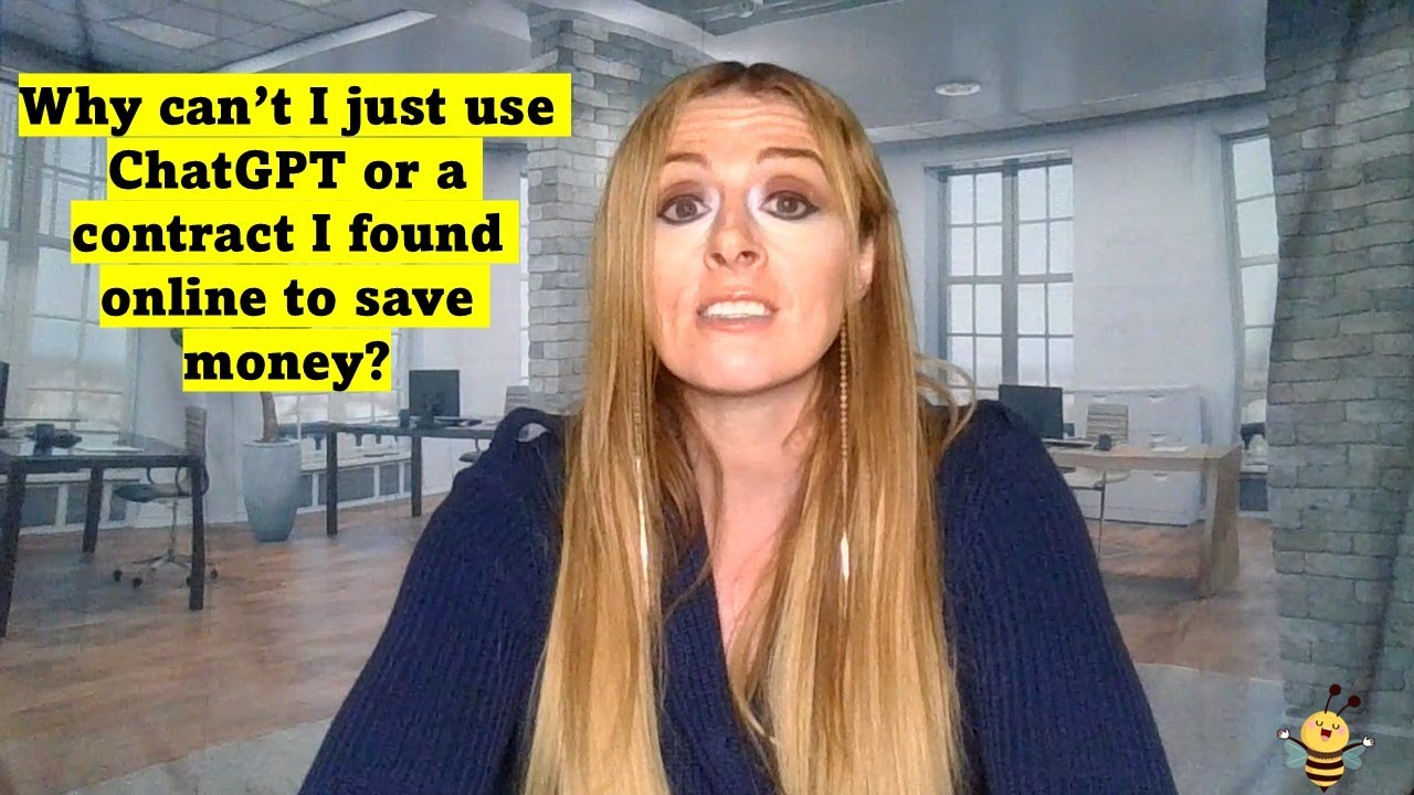 Why don’t I just use ChatGPT or a contract I found online to save money?