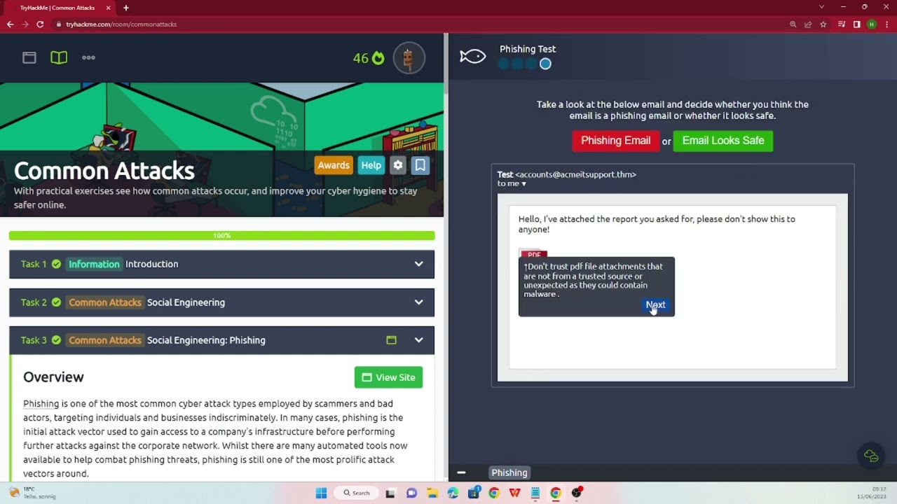 TryHackMe Common Attacks answers