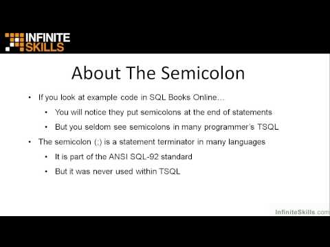 Microsoft SQL Server Exam 70-461 Tutorial | About The Semicolon