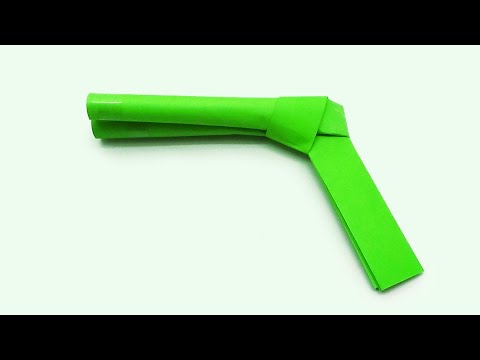 How To Make A Paper Double Barrel Gun Easy – DIY Paper Craft Weapon ...