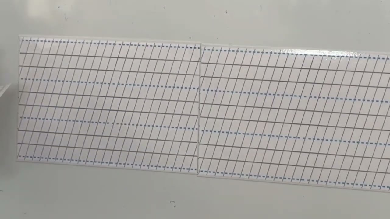 Liniatura tip 1 pentru tablă magnetica PM Art rigid doua fețe mobile Numlit rezistente