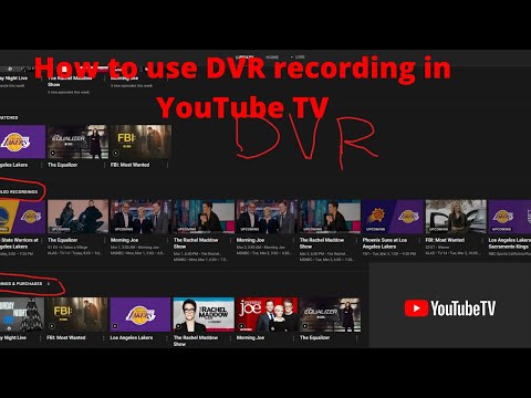 How to use DVR recording in YouTube TV