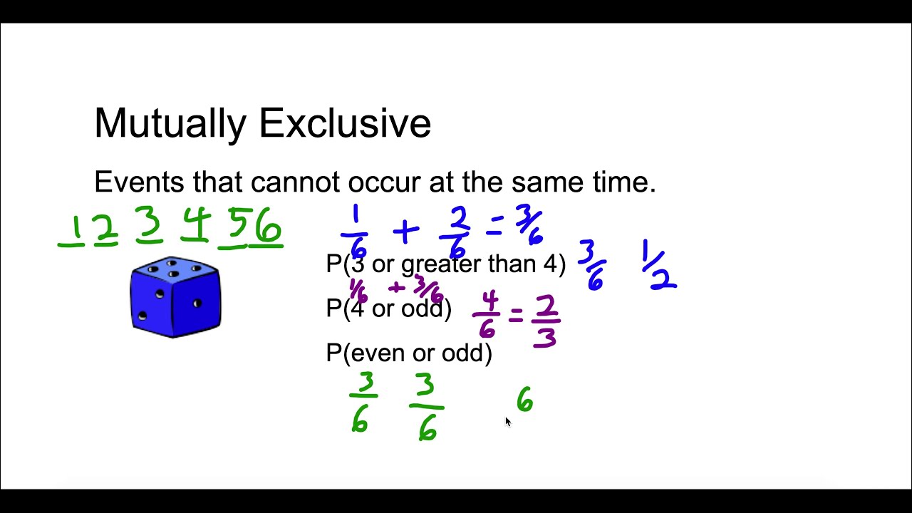 Mutually Exclusive and Overlapping Probability Problems