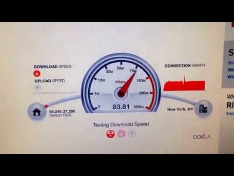 Verizon FiOS 75/75 Upgrade from 50/50 Internet Speeds....WOW
