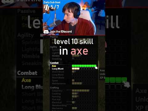 I hit LEVEL 10 in AXES in Project Zomboid…