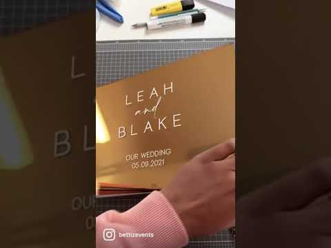 Wedding/Engagement Acrylic Guest Books // Betti Z Events
