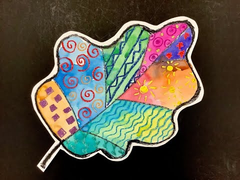 Colorful Pattern Fall Leaf