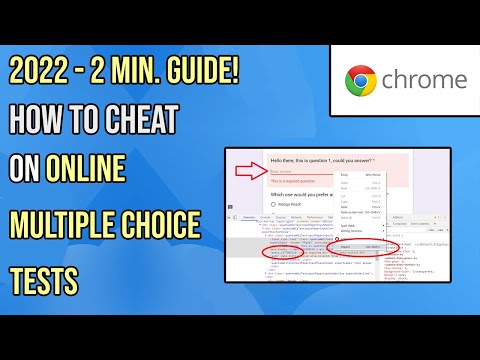 How To Cheat On Some Online Multiple Choice Tests