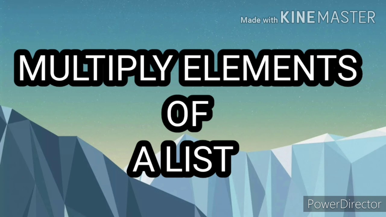 Python Program to Multiply Elements of A list||G_PROGRAMMING