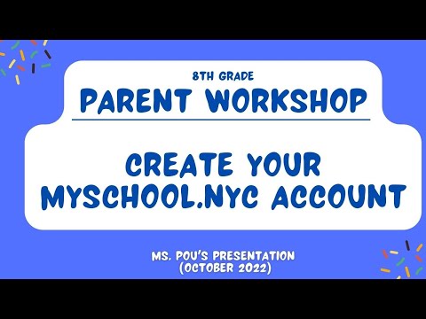 Create MySchools.nyc account October 2022