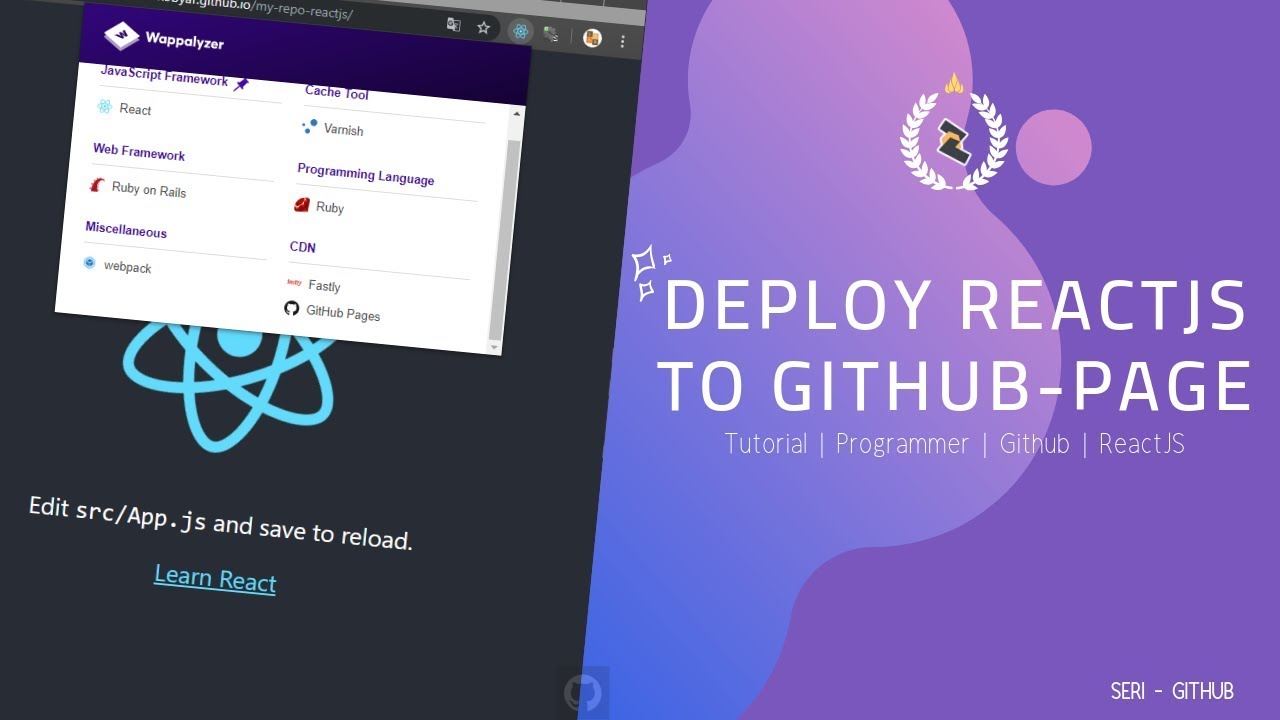 Tutorial - How to create a Github-Page with ReactJS | Deploy React App to Github-Page