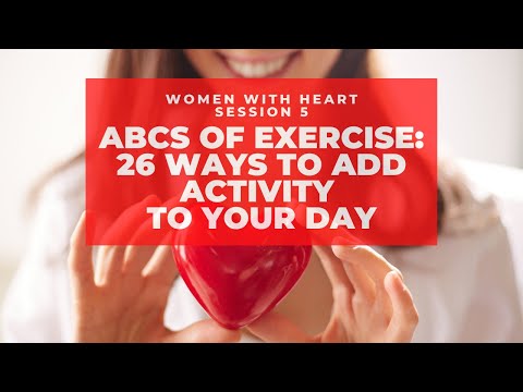 ABCs of exercise: 26 ways to add activity to your day