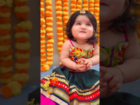 Kesariyo Rang - Cute Little Girl ❤️ | #Garba #DandiyaSong