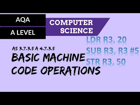 AQA A’Level Basic machine code operations