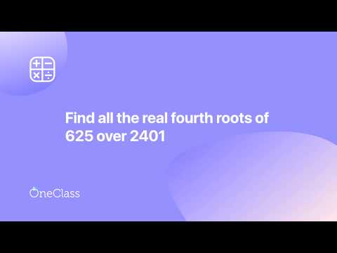 fourth root of 625