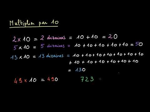 Multiplier un nombre entier par 10 (vidéo) | Khan Academy