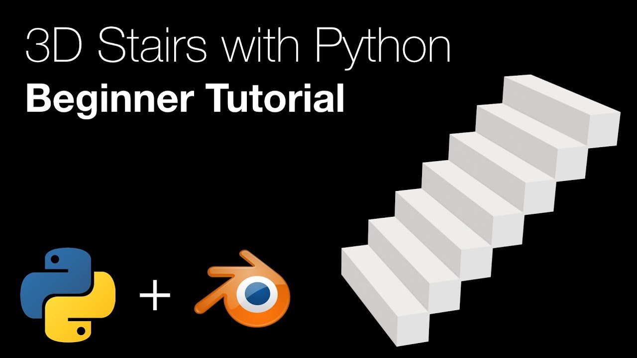 [2.8] Blender Python Programming Tutorial for Beginners, Stairs