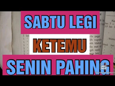 WETON JODOH SABTU LEGI DAN SENIN PAHING