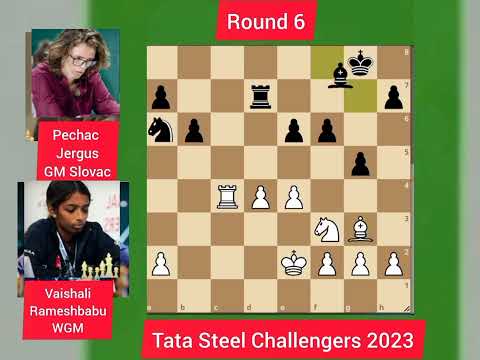Vaishali Rameshbabu - Praggu's sister slays a GM!!! Tata Steel 2023
