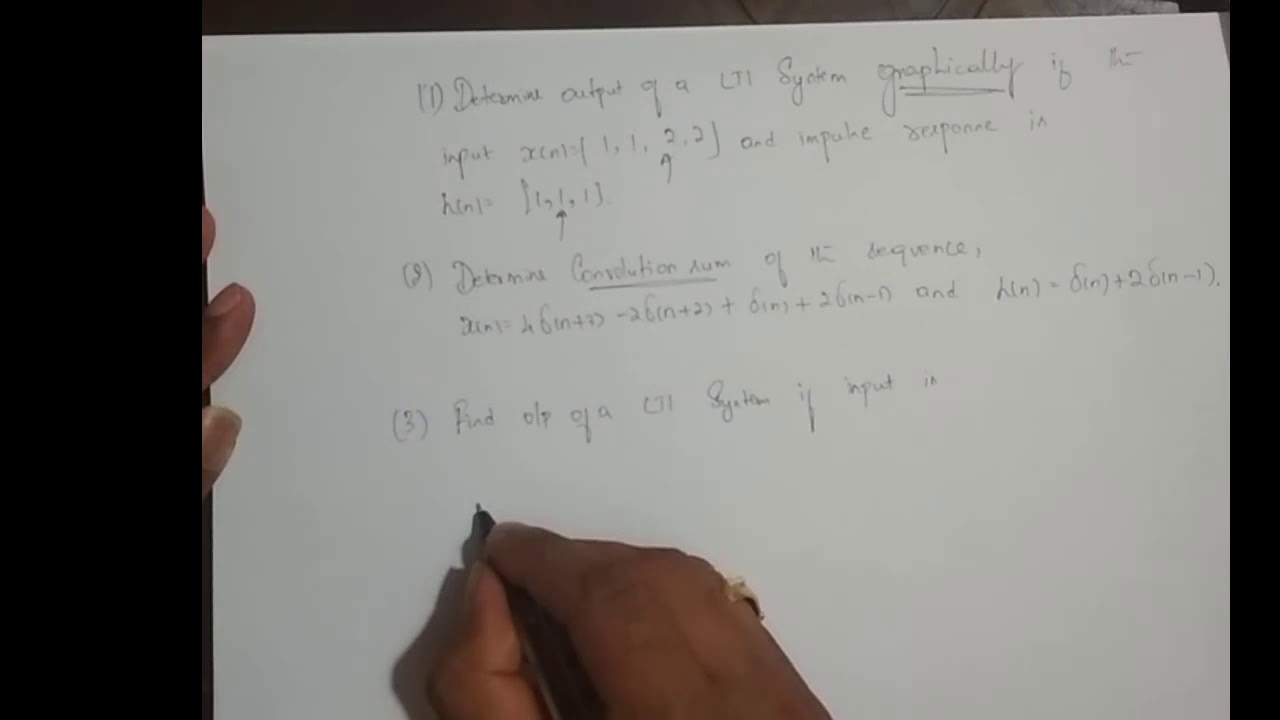 M2L28 - Convolution Sum - Practice Problems