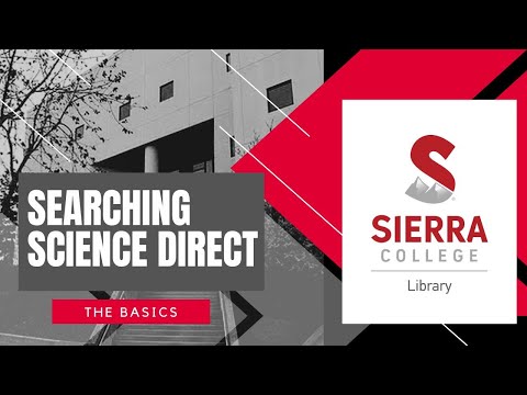 Searching ScienceDirect