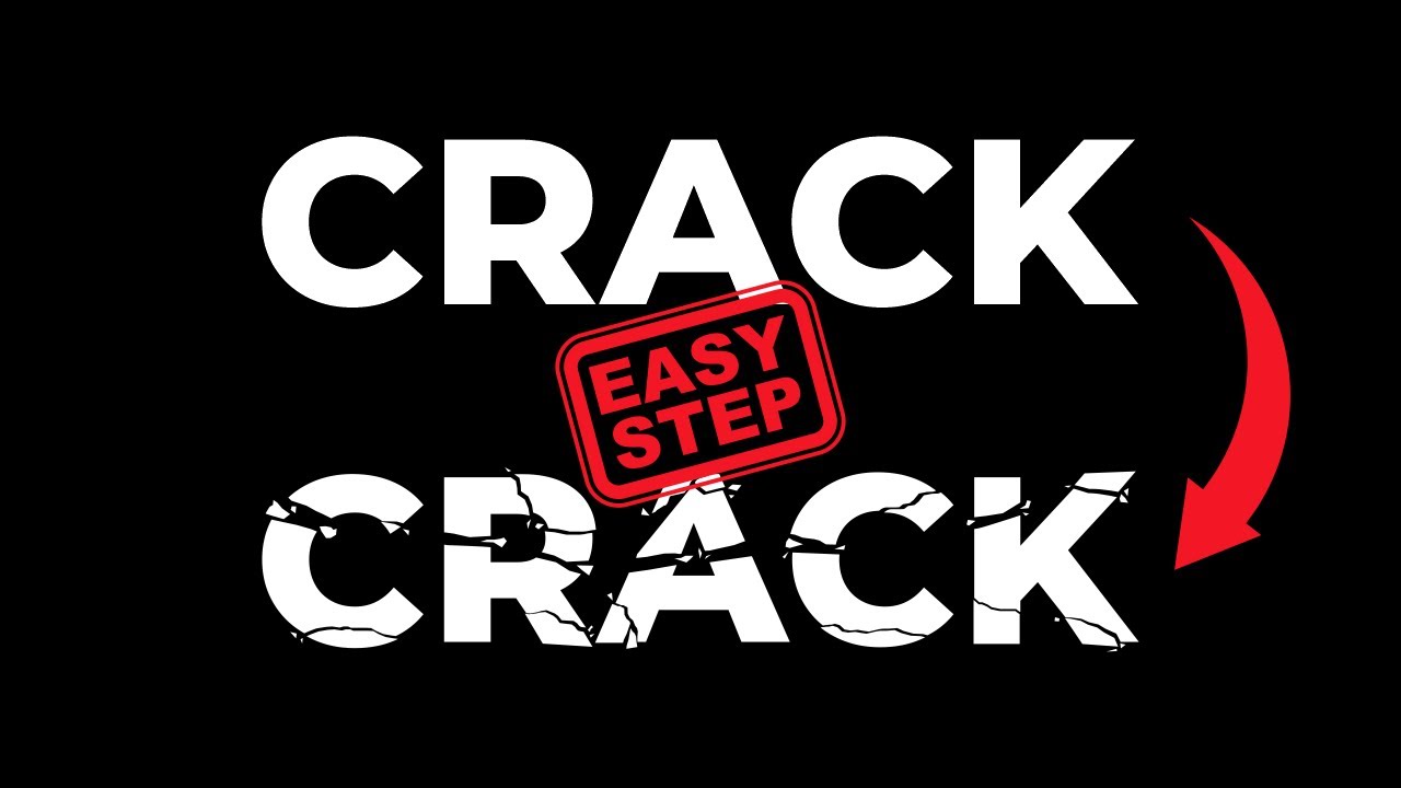 How to create a Crack Break Text Effect from font with Coreldraw Tutorial
