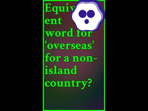 Consider abroad: in or to a foreign country Examples: I'm going abroad for holiday. Inve... #shorts