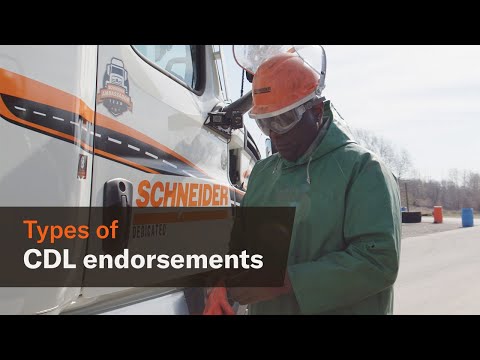 Types of CDL endorsements and how to get them
