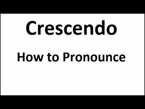How to pronounce Crescendo||How to say Crescendo||Crescendo Pronunciation||ABDictionary