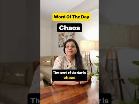 What is CHAOS? | Meaning and examples #englishvocabulary #learnenglish #chaos #vocabulary #english