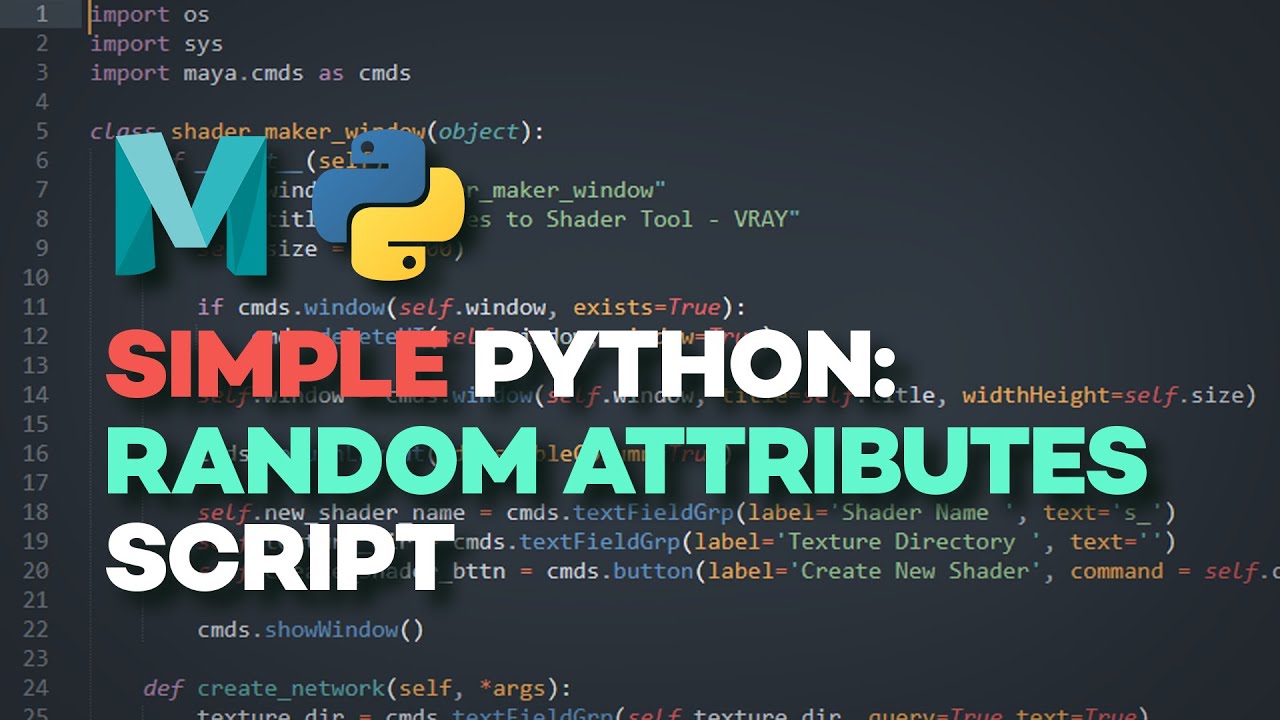 Effortless Randomisation in Maya with Code - Simple Python
