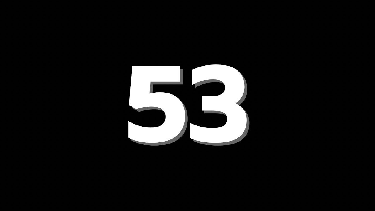 53 Second Countdown Timer With Sound Effect