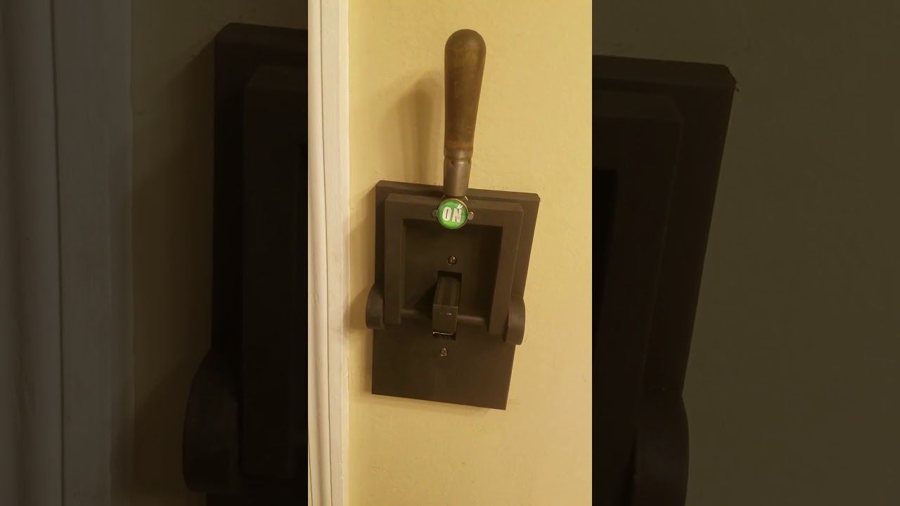 DIY laboratory light switch.