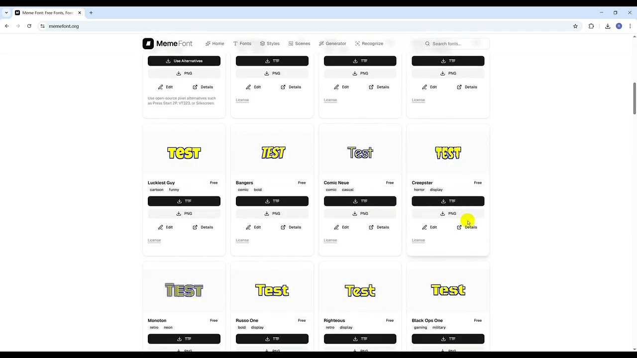 Meme Font Generator: Free Meme Fonts, TTF & PNG Download