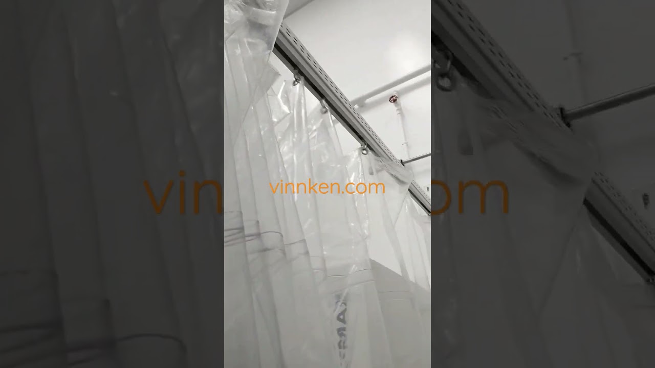 Straight Curtain Tracks for Industrial Space | 8 Cleantech Loop | Vinnken