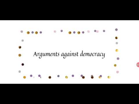 Argument against democracy