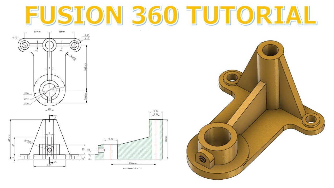 Fusion 360 Tutorial #68 | 3D Model Basic Beginners