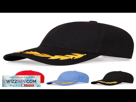 Unisex Hat Brim Wheat Ear Embroidery Snapback Baseball Caps Spring and Autumn Review