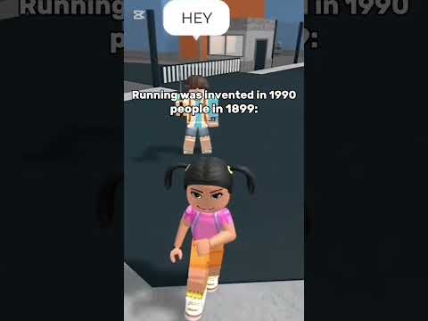 Running was invented in 1990 #roblox #youtube #mm2