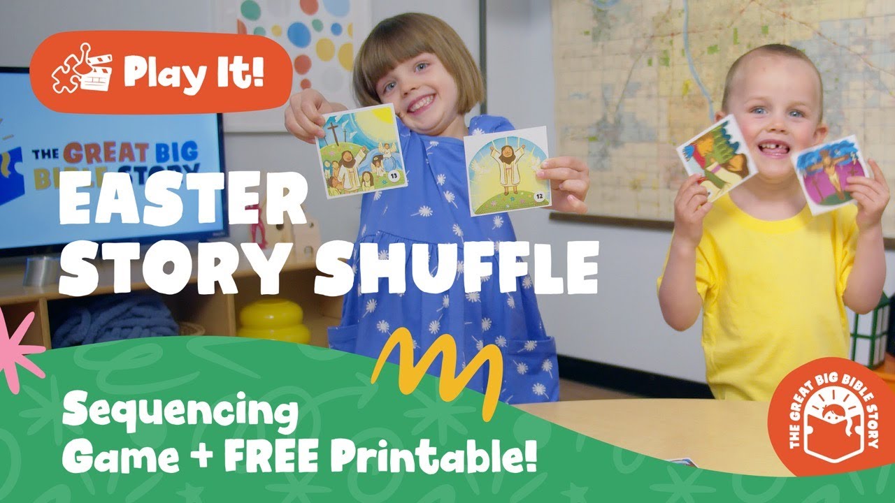Easter Story Shuffle Game - Fun Sequencing Game for Kids with FREE Printable Download!