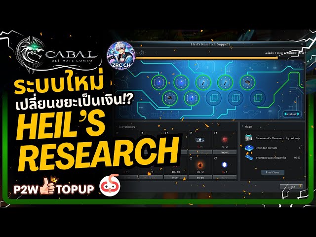 ระบบใหม่ Heil's Research คืออะไร ? | Cabal: Ultimate Combo | วิดีโอครีเอเตอร์ :: OS