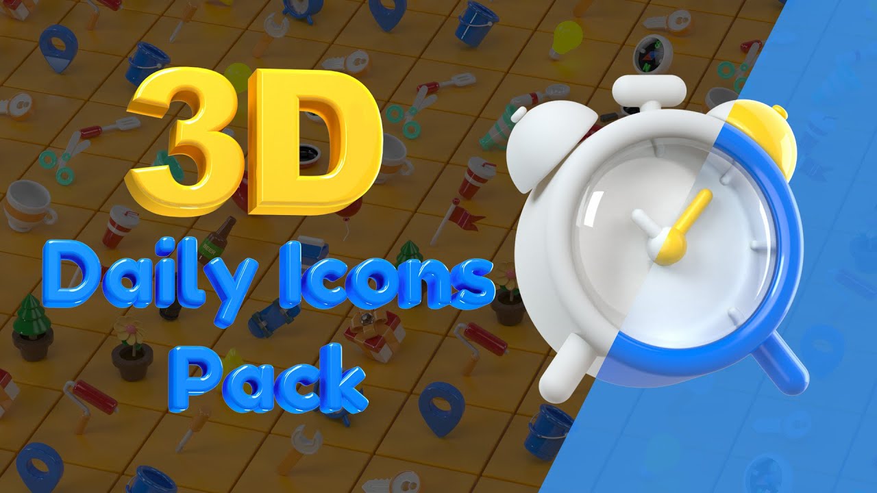 3D Daily Icons Pack | Filmora Effect