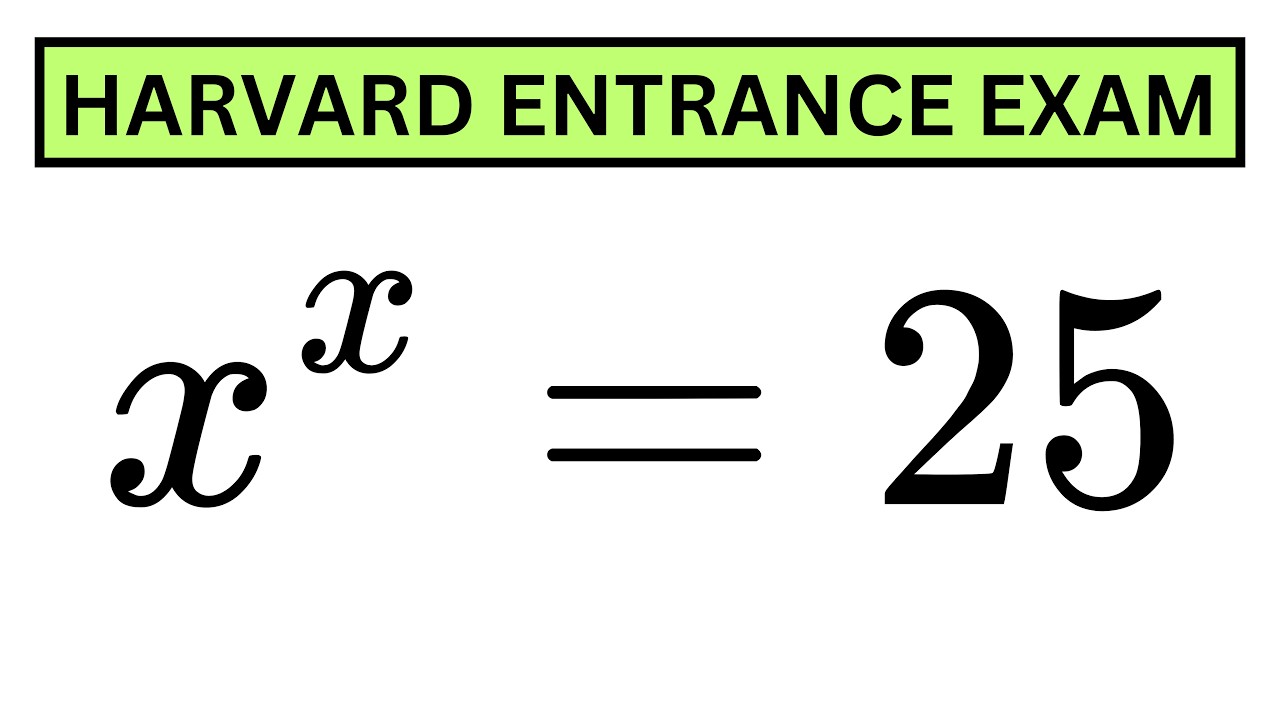 Hardest Exponential Equation!