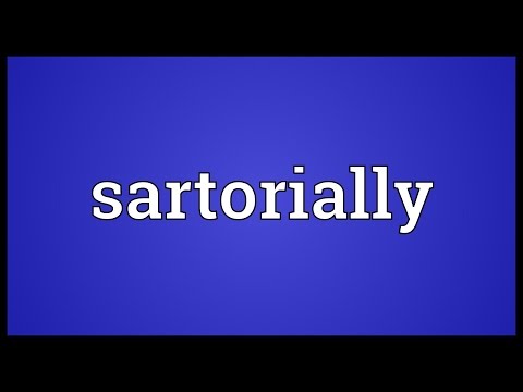 Sartorially Meaning