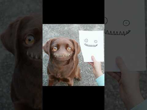 Kids Drawing In Real life|😅|Animals Funny Pictures||#shorts #short #shortvideo