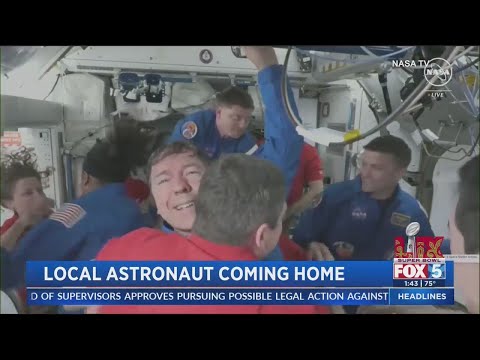 Crew-8 astronauts, including USD grad, returning to Earth