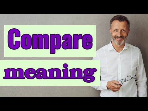 Compare | Meaning of compare