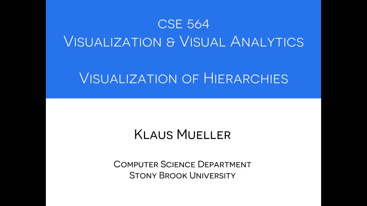 CSE 564 Visualization, lecture on Hierarchy Visualization