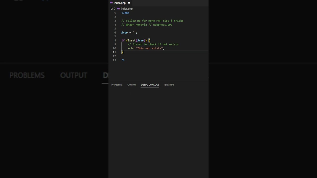 PHP Tips and tricks | isset() vs empty()